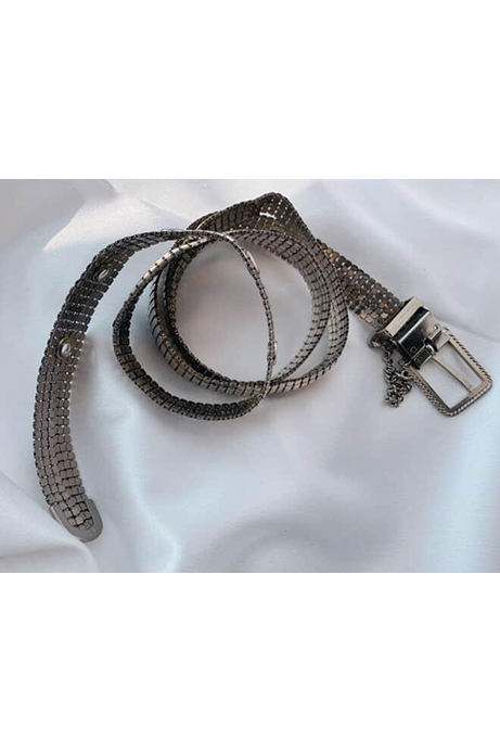 silver mesh belt - THRIFTWARES VINTAGE
